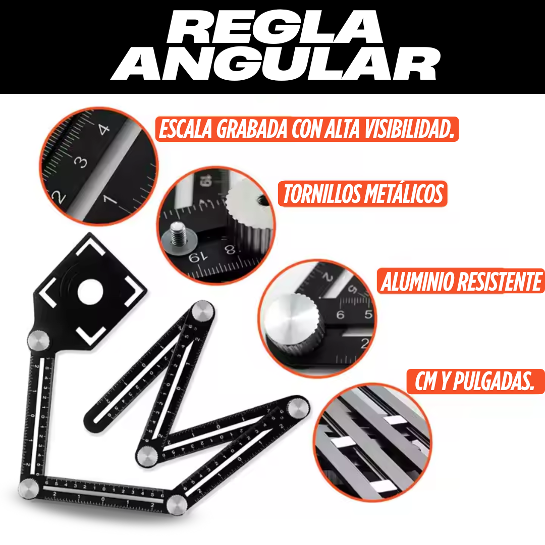 REGLA DE ANGULO TRIPLE ORIFICIO AJUSTABLE – Tienda 1